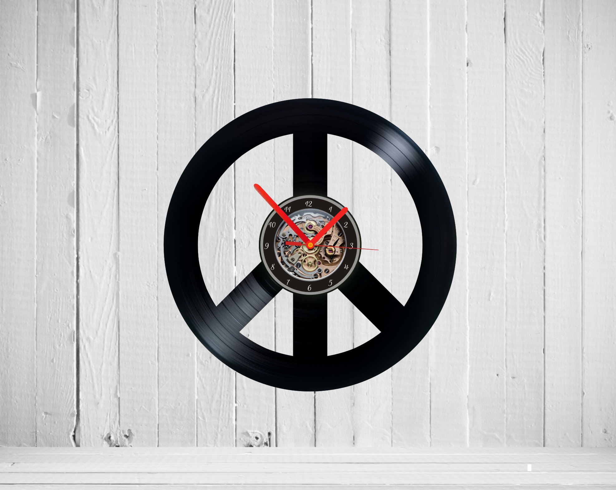 Peace Sign Clock Vector Files Peace Sign Laser Cut File Peace Sign Svg ...
