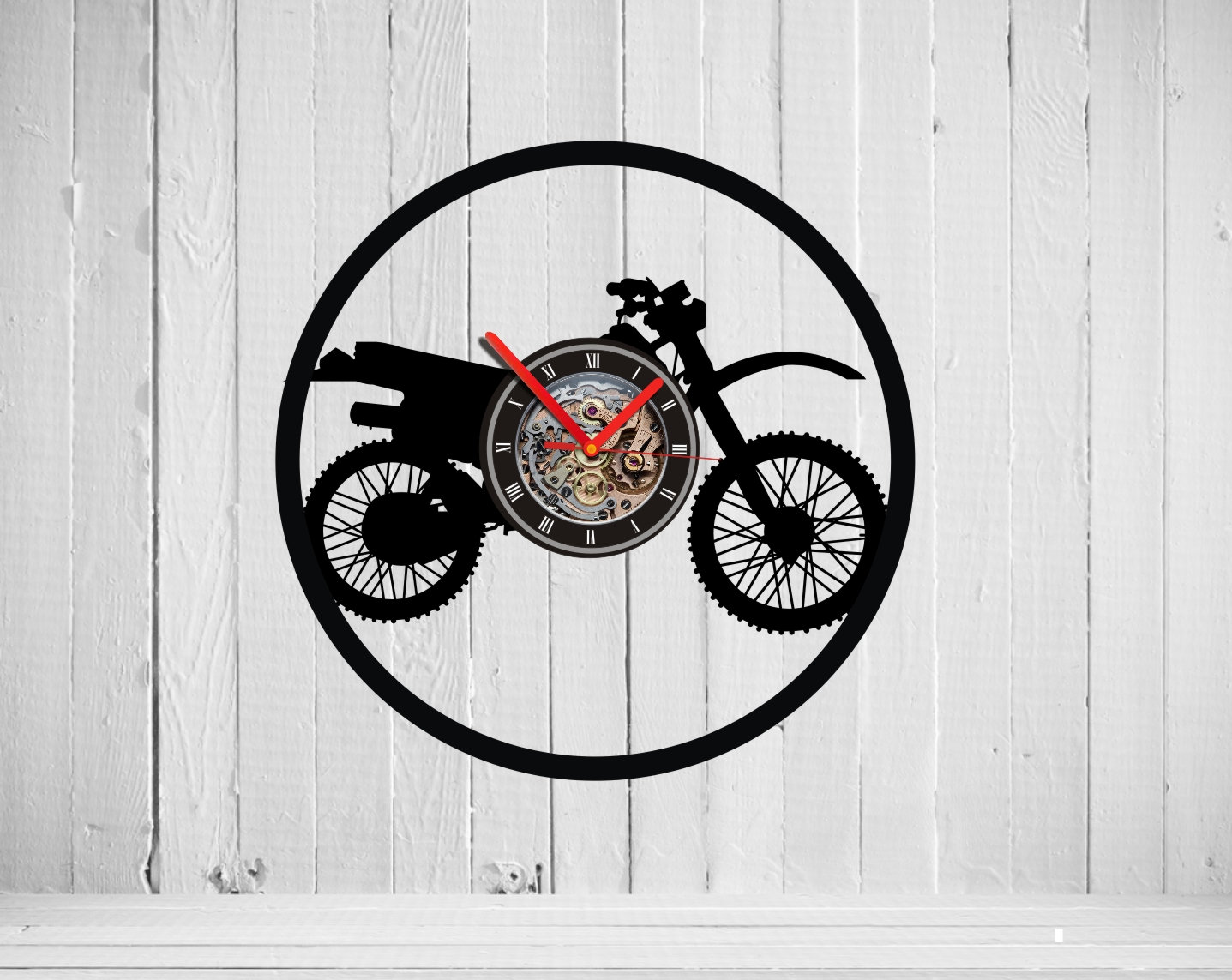 Clock With Motor Svg Motor Clock Svg Motorbike Clock Vector Motorbike ...