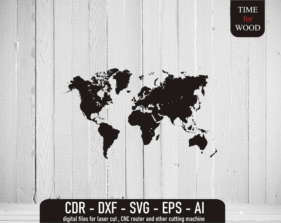 Weltkarte Vektoren Weltkarte svg Weltkarte dxf Welt Silhouette cdr ...