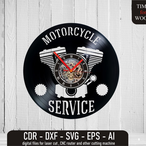 Piston Clock Dxf - Etsy