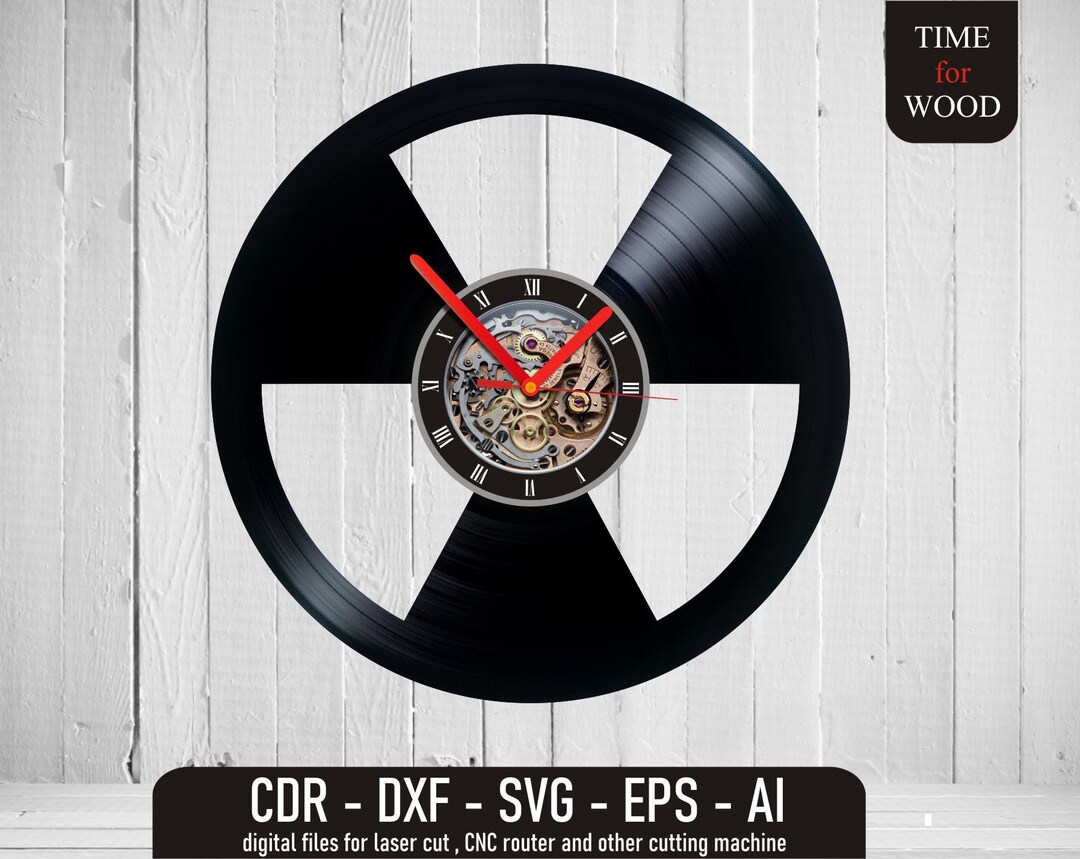 Biohazard Clock File Biohazard Wall Decor Biohazard SVG Files Biohazard ...