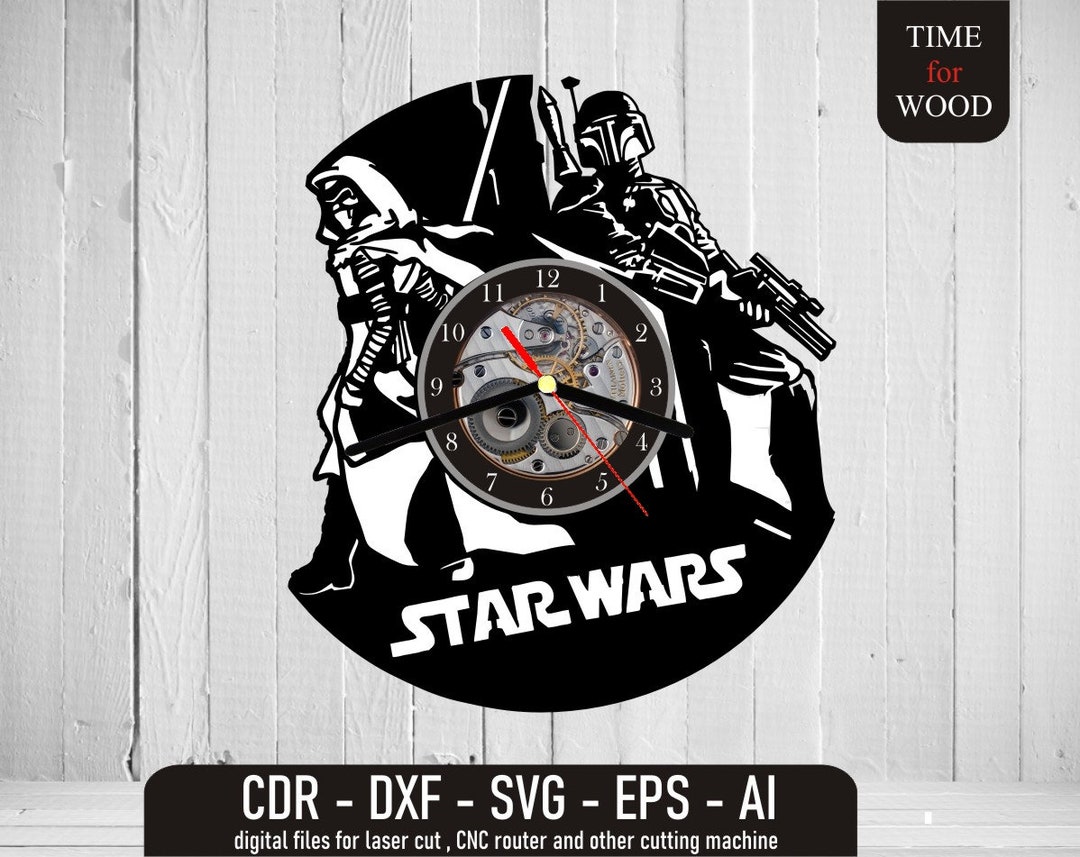 Dark Side Vector Superheroes Digital Files for Cnc Boba Fett Vinyl ...