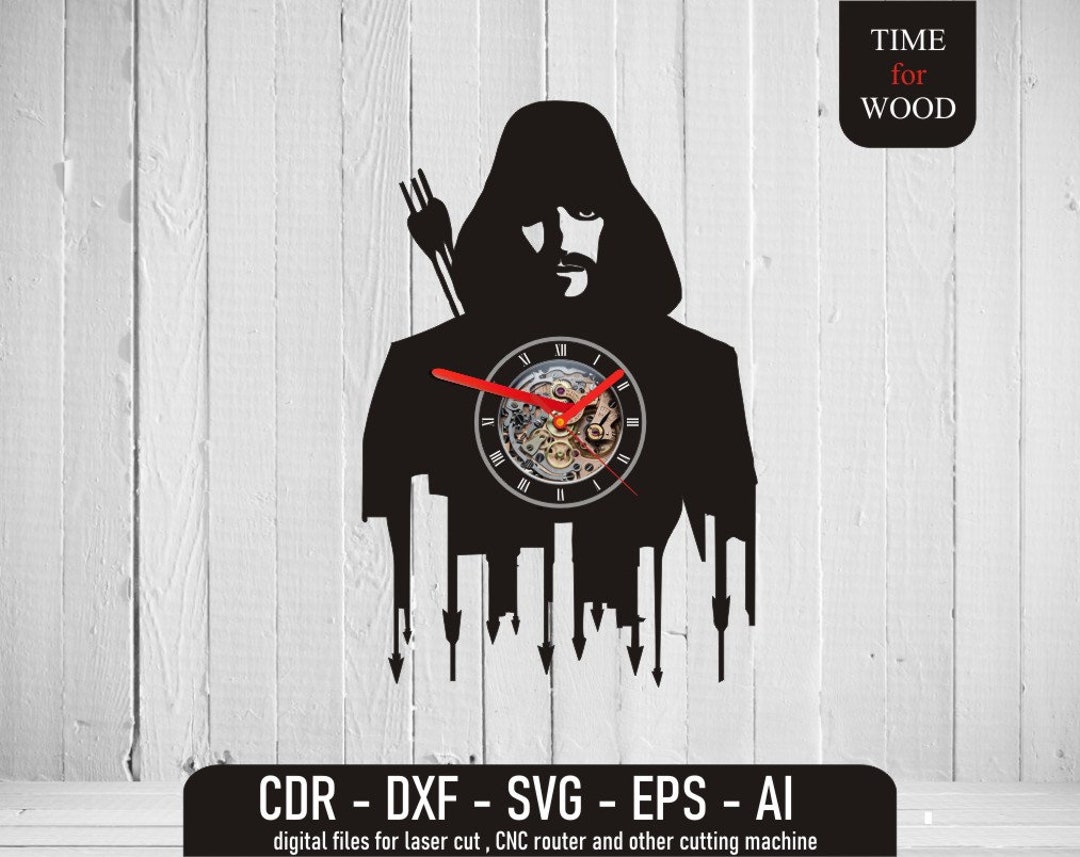 Arrow Movie Wall Clock Cut Files Arrow File for Cricut Arrow Svg ...