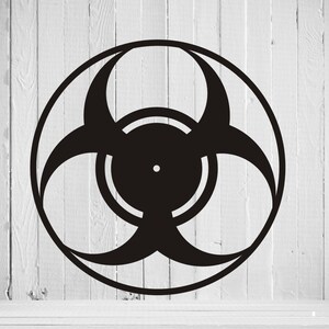 Biohazard Symbol Vector Biohazard Sign Digital Files Bio Hazard Clock ...