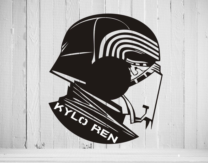 Kylo Ren Clock Cut Svg Dxf File Kylo Ren Digital File Print - Etsy