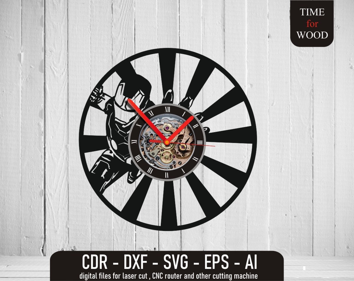 Iron Hero Digital Files Iron Man Dxf Superhero Eps Iron Superhero ...