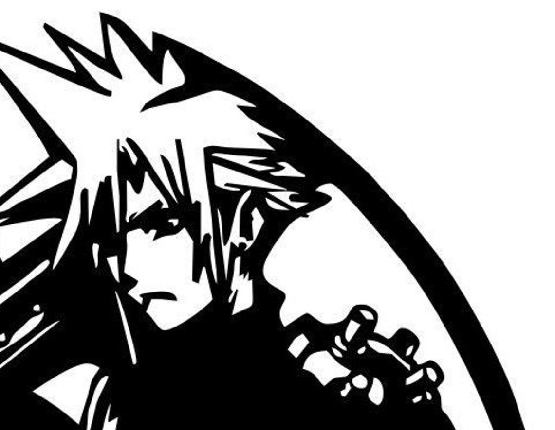 Final Fantasy VII Vector Files for Cnc Final Fantasy Svg Retro Gaming ...