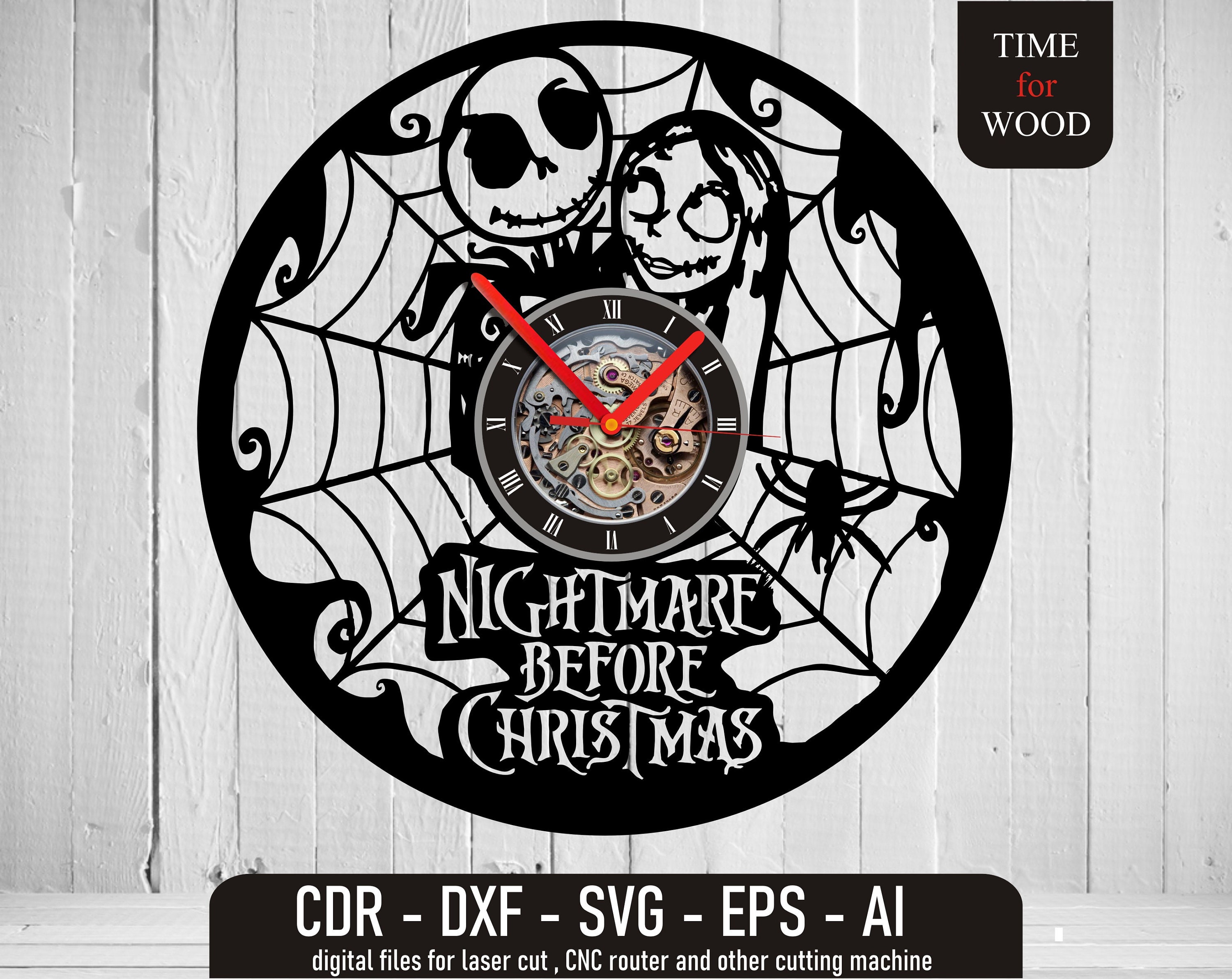 Vector Files Set the Nightmare Before Christmas Svg Bundle Jack and ...