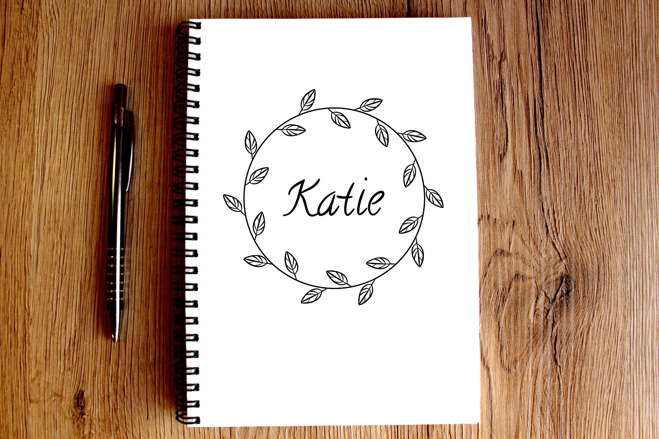 Kraft Notebook A5 Custom Name Notebook Custom Notepad With Name Journal ...