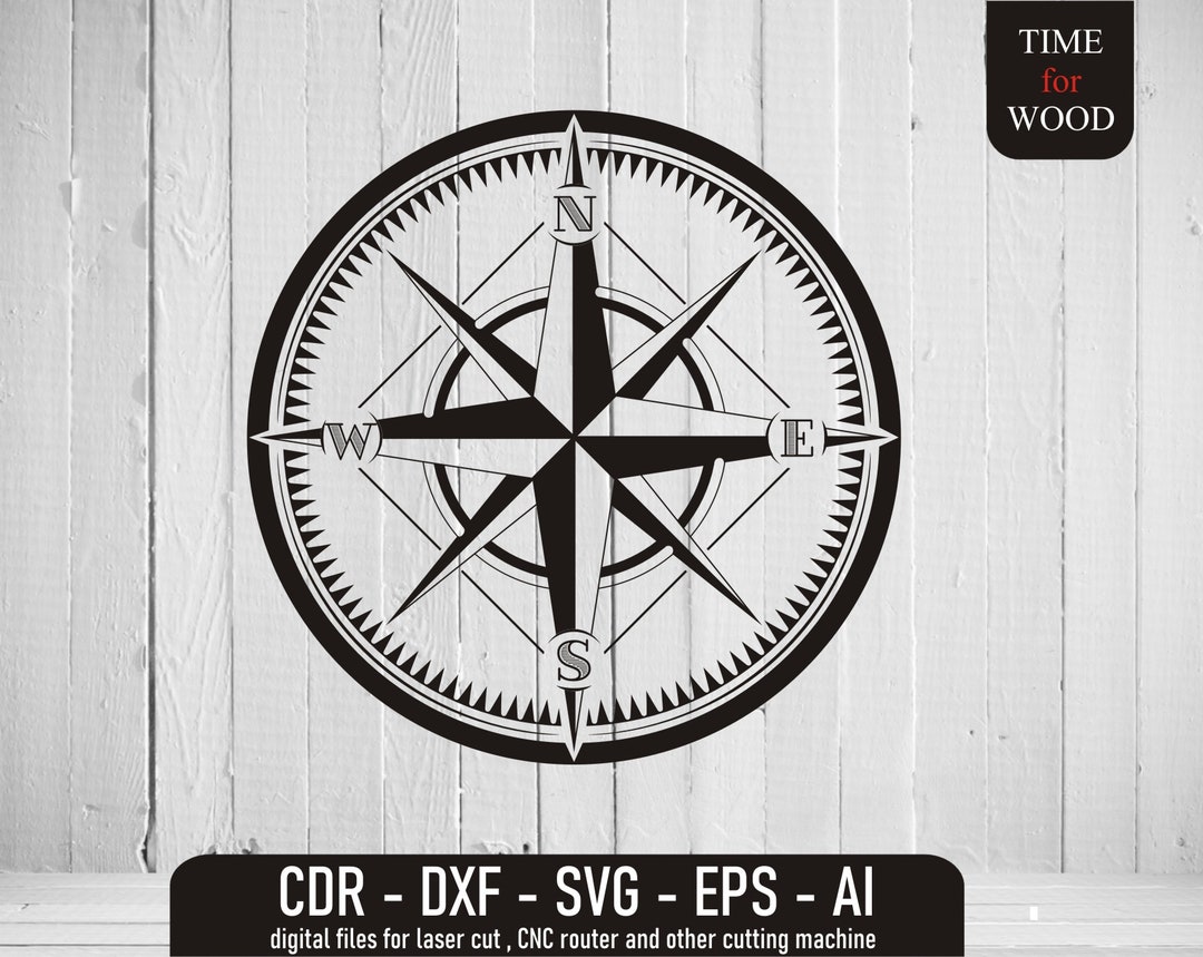 Rose of the Wind Vector Wind Rose Svg Wind Rose Dxf World Directions ...