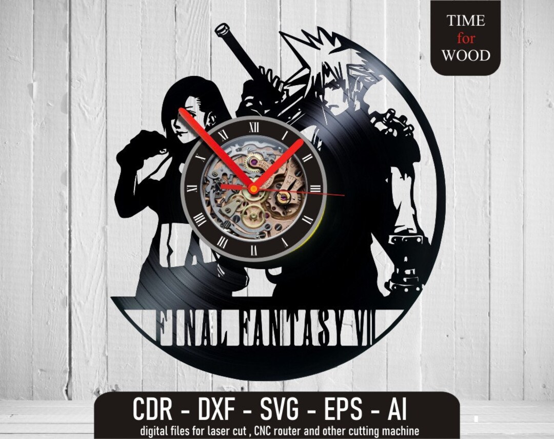 Final Fantasy VII Vector Files for Cnc Final Fantasy Svg Retro Gaming ...