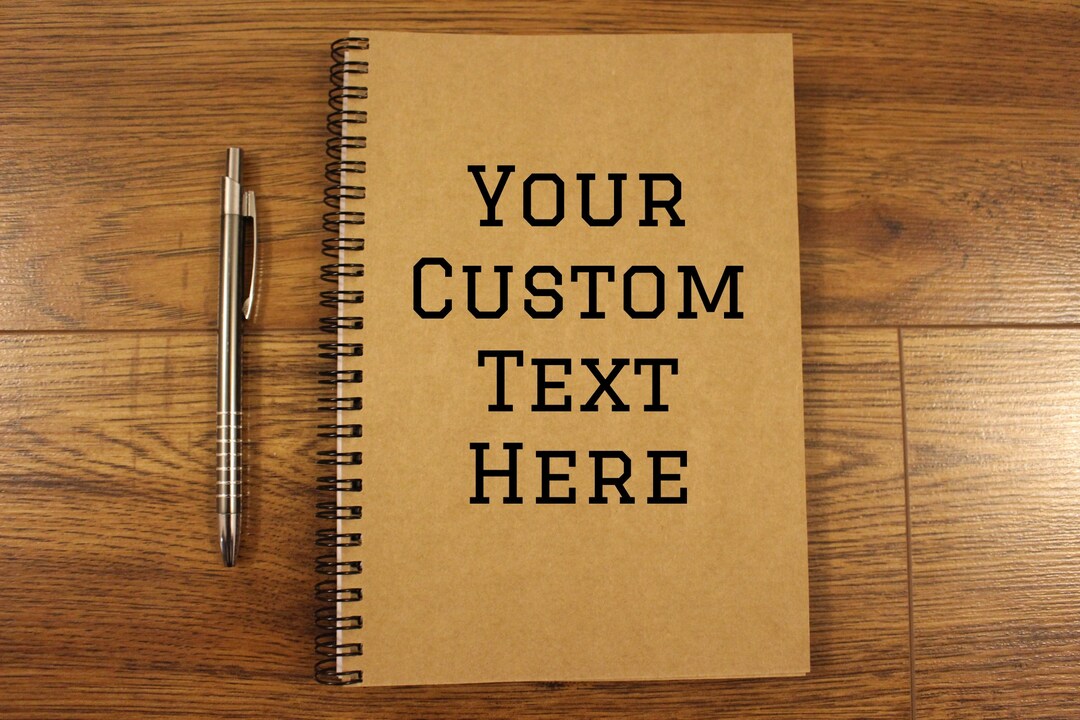 Eco Personalized Notebook A5 Custom Journal Custom Text Notebook ...