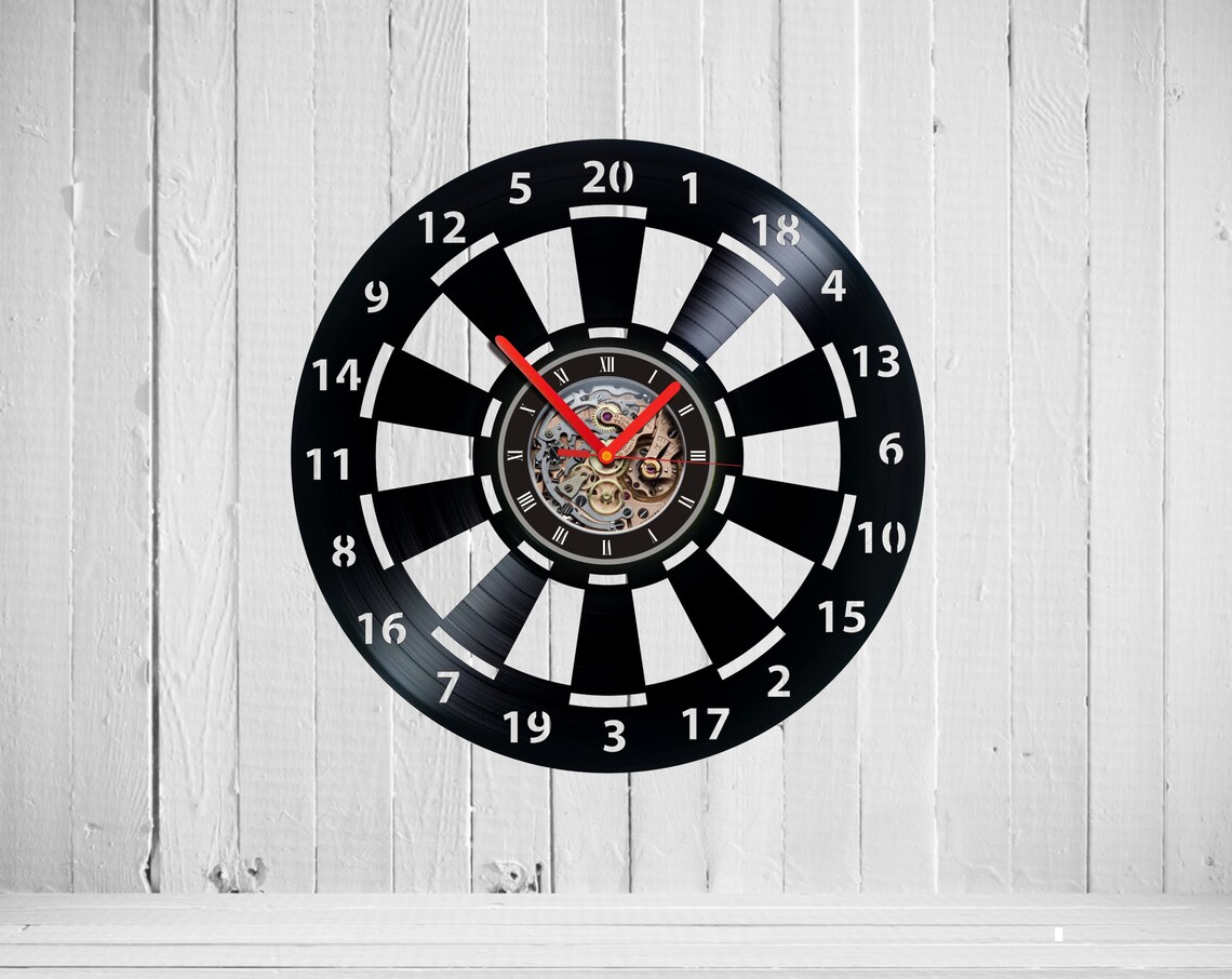 Dart Wall Clock Vector Dart Clock Svg Dart Svg Dart Digital Files Dart ...