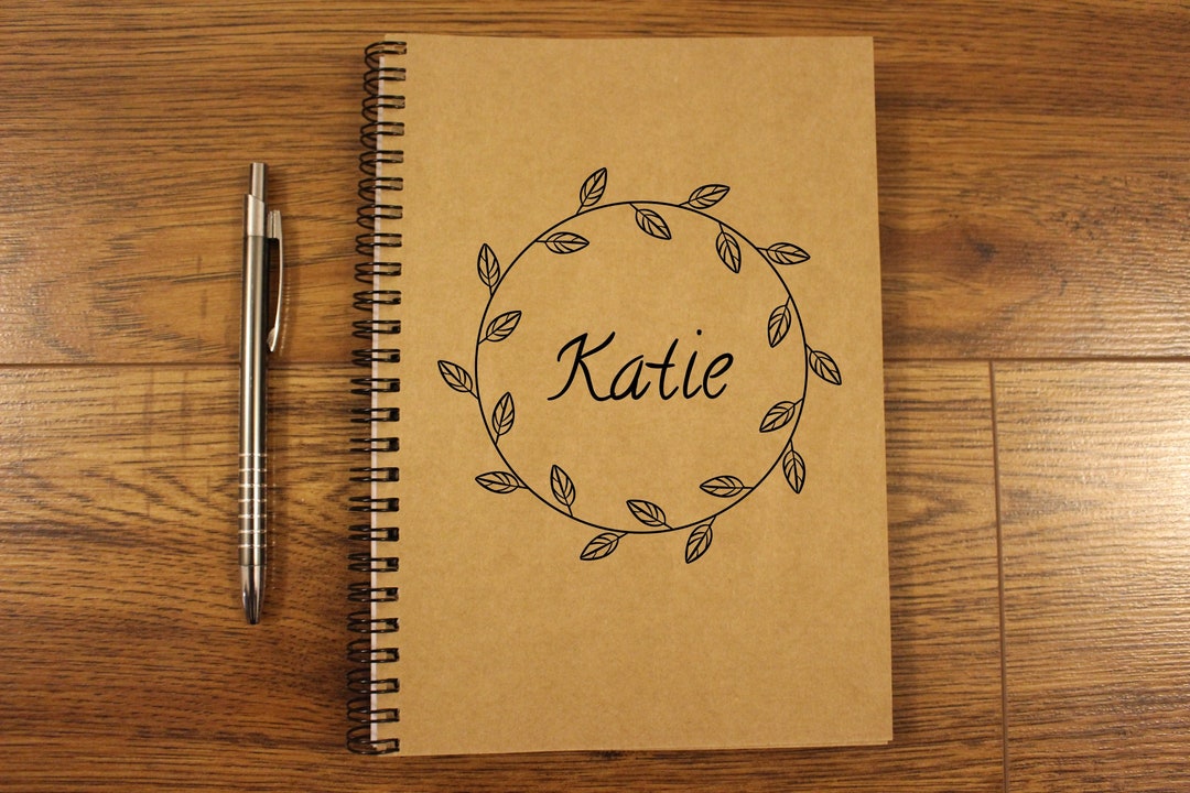 Kraft Notebook A5 Custom Name Notebook Custom Notepad With Name Journal ...