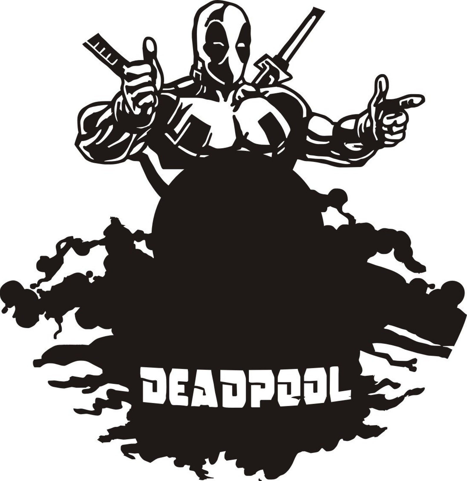 Downloadable Deadpool Files Bundle Deadpool SVG Cut File | Etsy