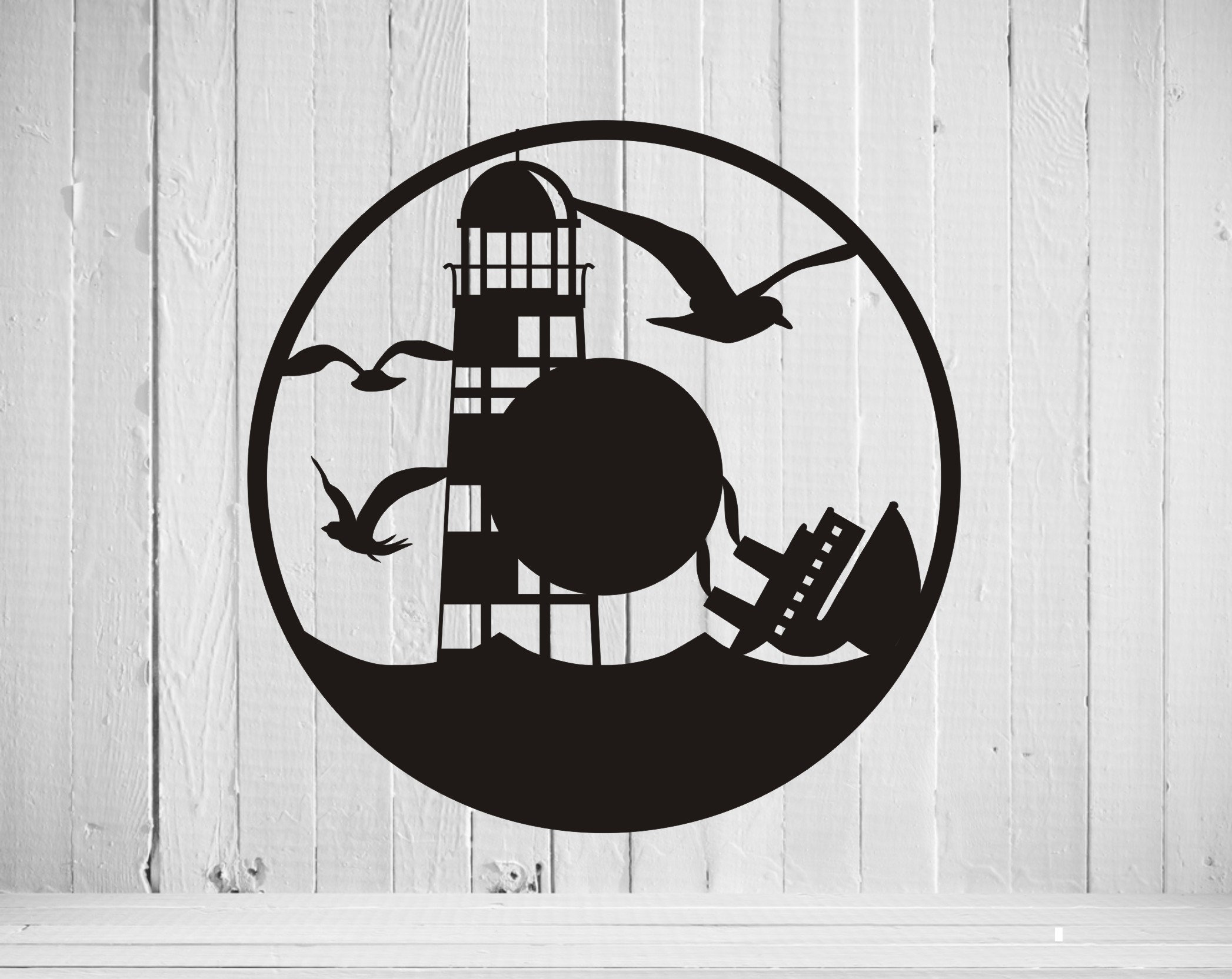 Lighthouse Clock Svg Marine Clock Digital Files Marine Clock Face ...