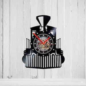 Train Wall Clock Digital Download Train Clock Vector Train Clock Svg ...