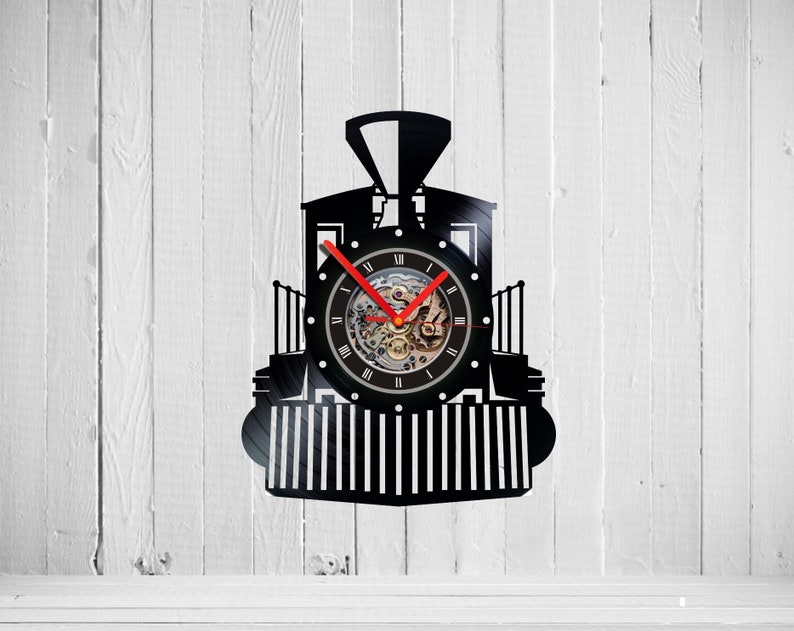 Train Wall Clock Digital Download Train Clock Vector Train Clock Svg ...