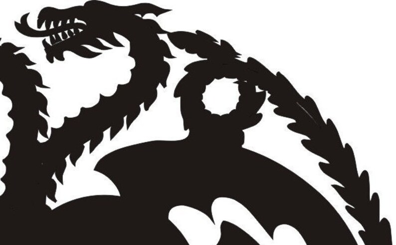 Game of Thrones Vector Got Clock Files House Targaryen Logo Dragons Dxf ...