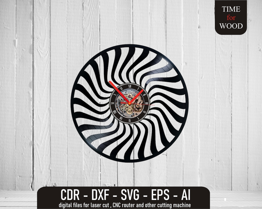 Optical Illusion Clock File Svg Optical Illusion Svg Curved Clock Svg ...