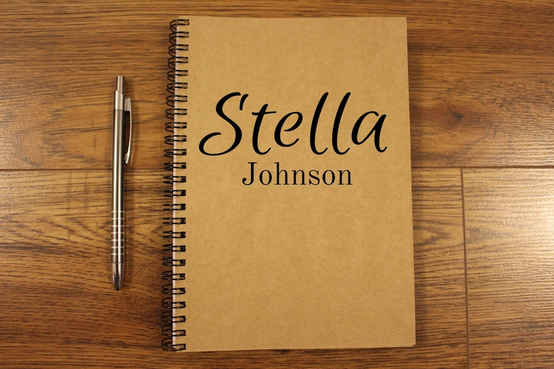 Name Notebook A5 Personal Notebook Custom Journal A5 Custom Notebook ...