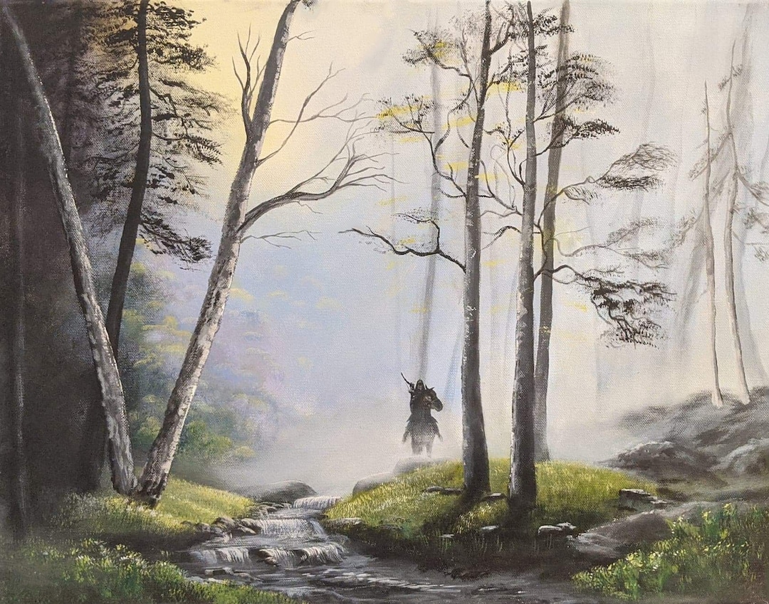 The Nightingale in the Forest | Canvas Print - Etsy