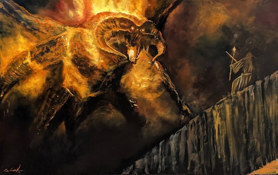 Lord Of The Rings Balrog Vs Gandalf