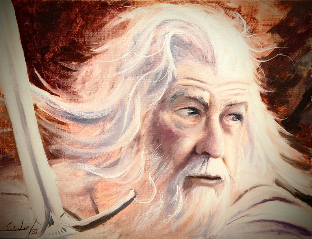 The White Wizard in Battle Signed Print - Etsy