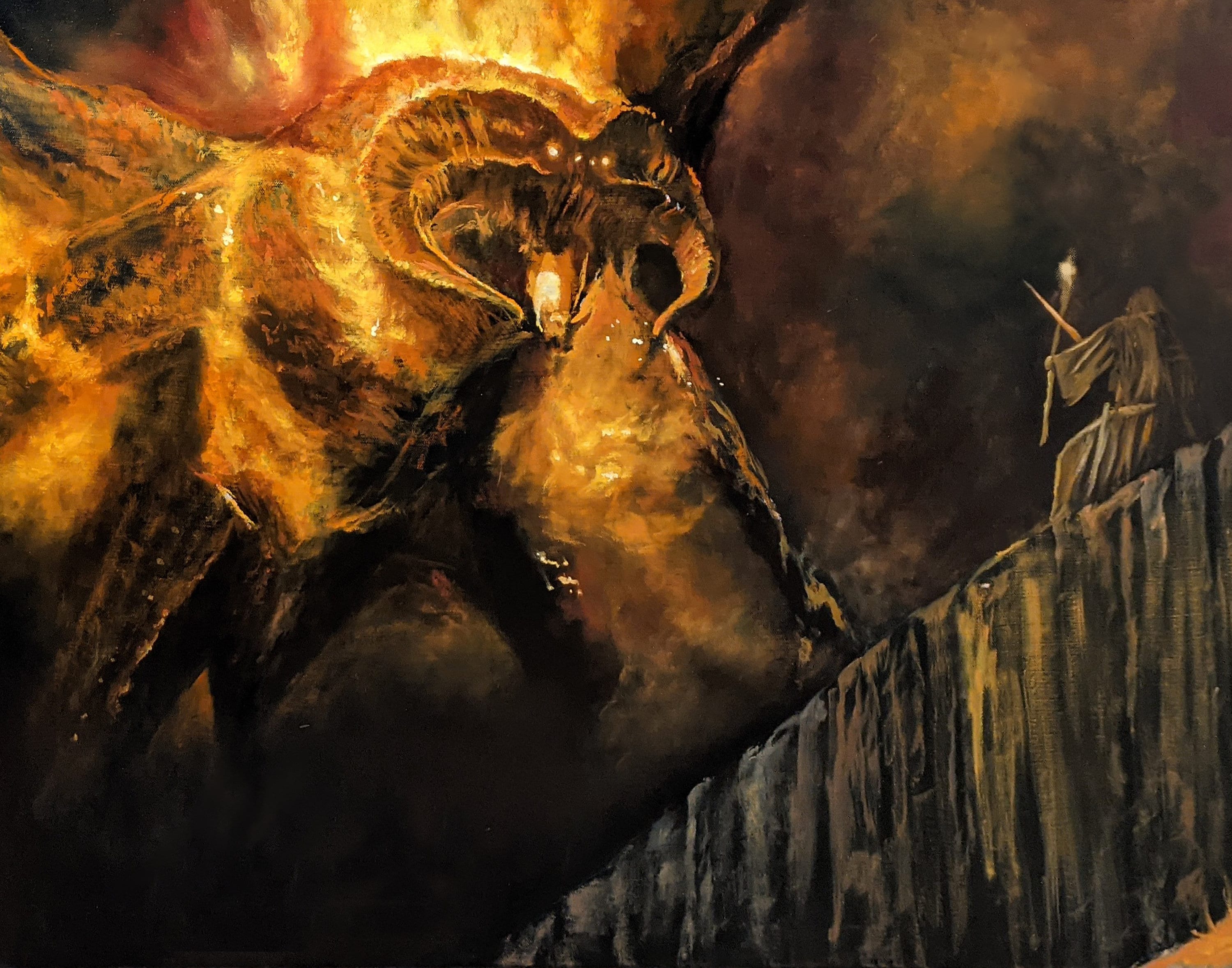 Gandalf Vs the Balrog Digital File Download - Etsy Canada
