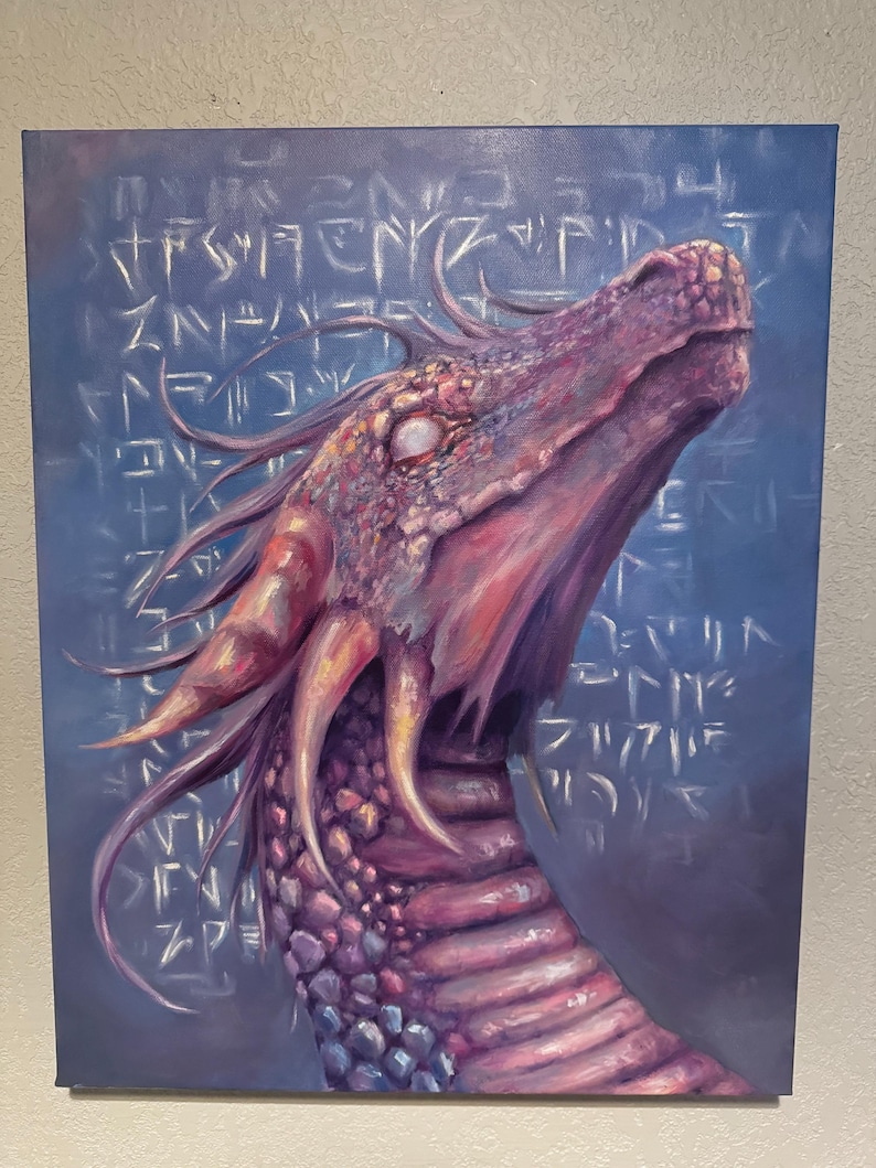 Runes | Original 16x20 Oil Painting by Shannon Long - Etsy