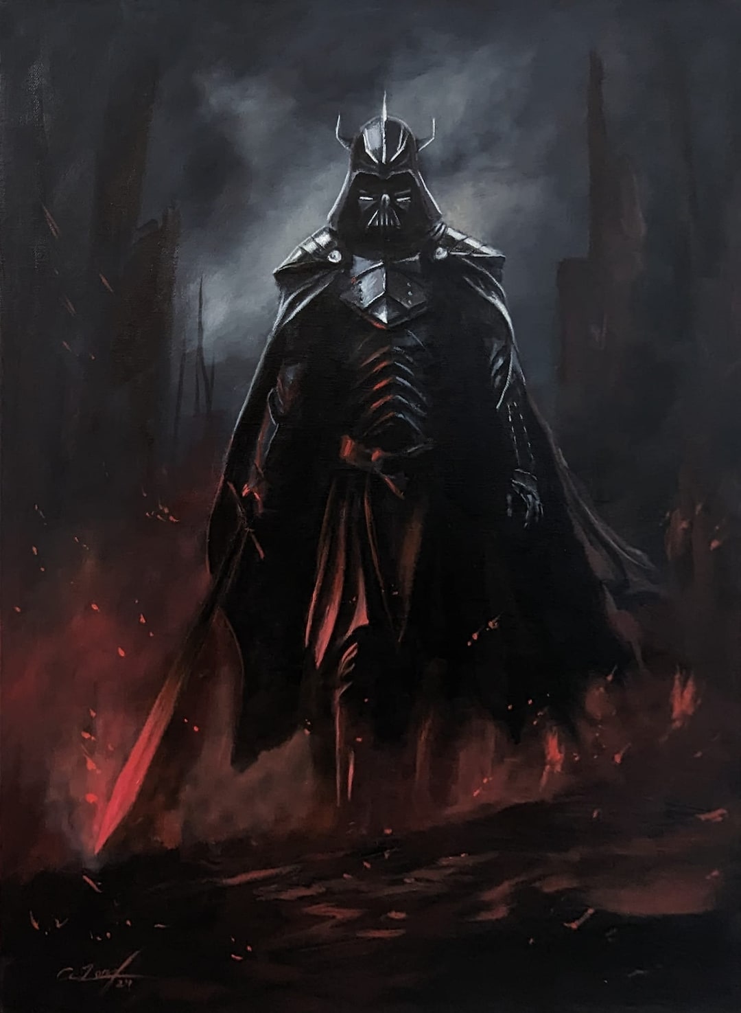 Medieval Vader Canvas Print - Etsy