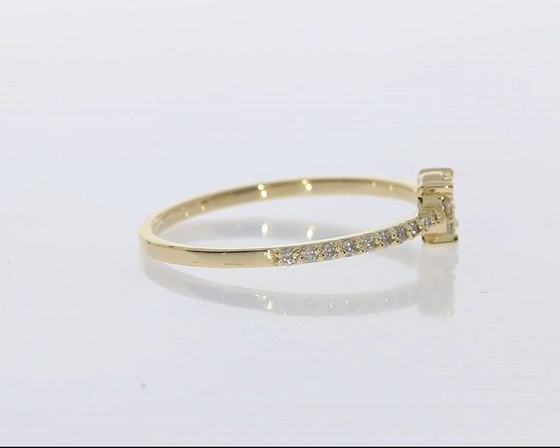 Minimalist Diamond Ring - Engagement Ring - Minimalist Jewelry ...