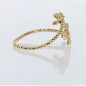 Leaf Open Ring Minimalist Ring Nature Jewelry Stacking Ring Gold Spiral ...