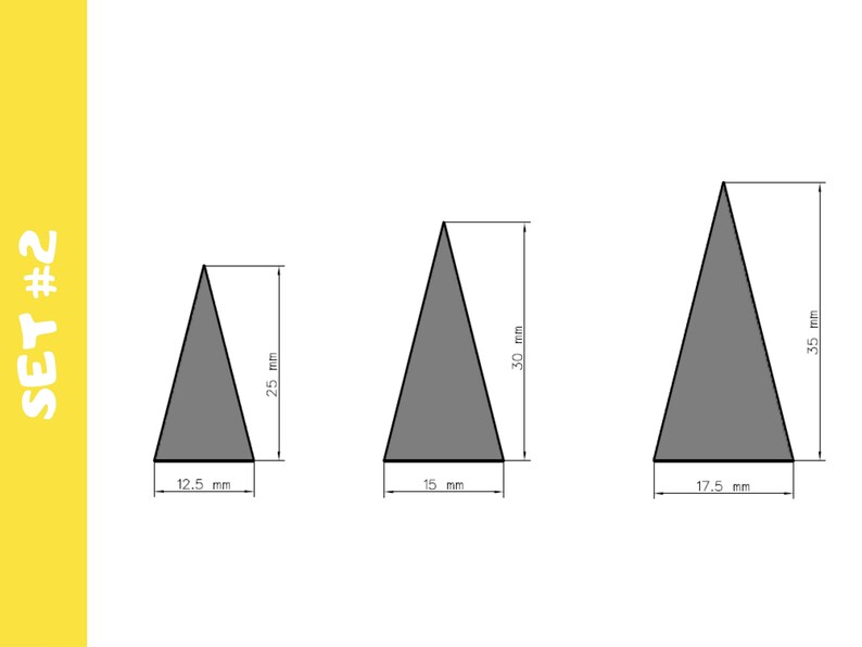 Polymer Clay Cutter Triangle shape tools | Etsy