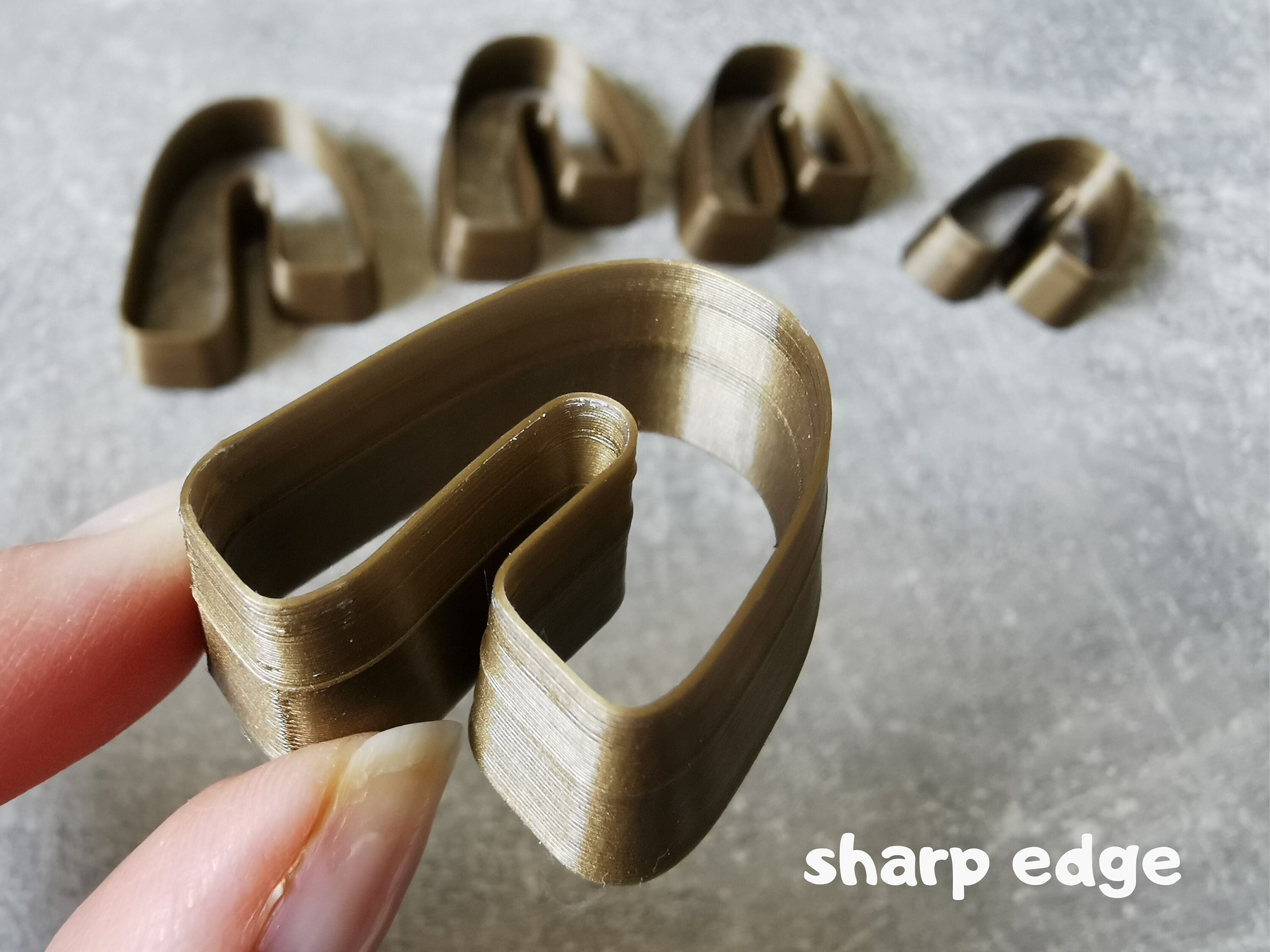 Polymer Clay Cutter Asymmetric U-shaped Half Oval Shaped - Etsy Canada