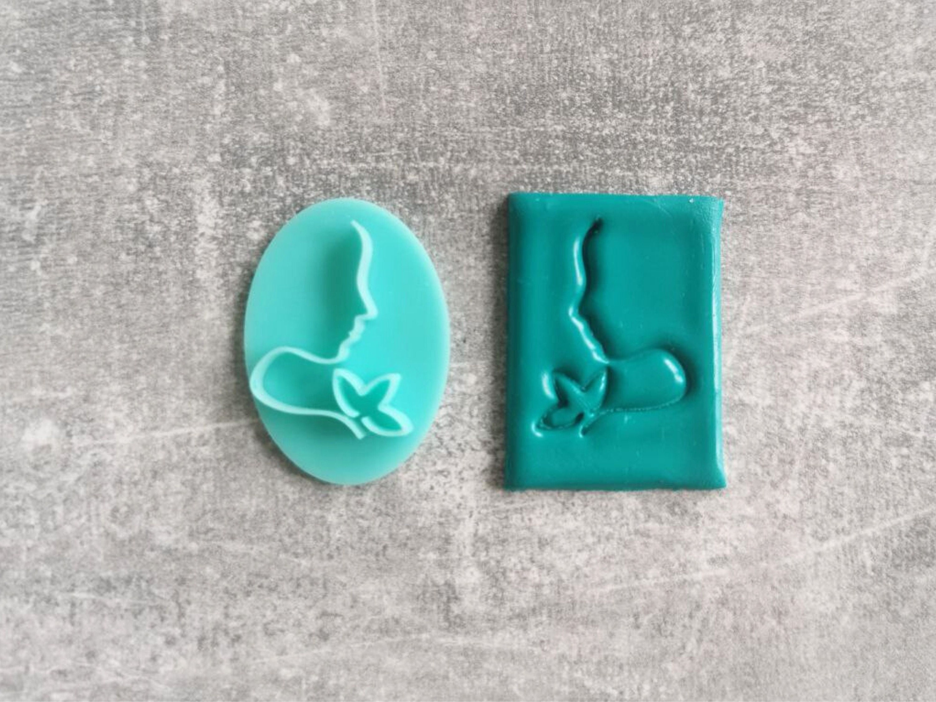 Woman Face Clay Stamp, Face Line Stamp, Abstract Face Stamp, - Etsy