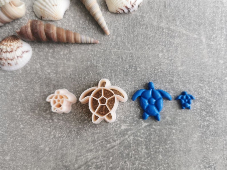 Sea Turtles Polymer Clay Cutter, Turtle Clay Cutter, Ocean Polymer Clay ...
