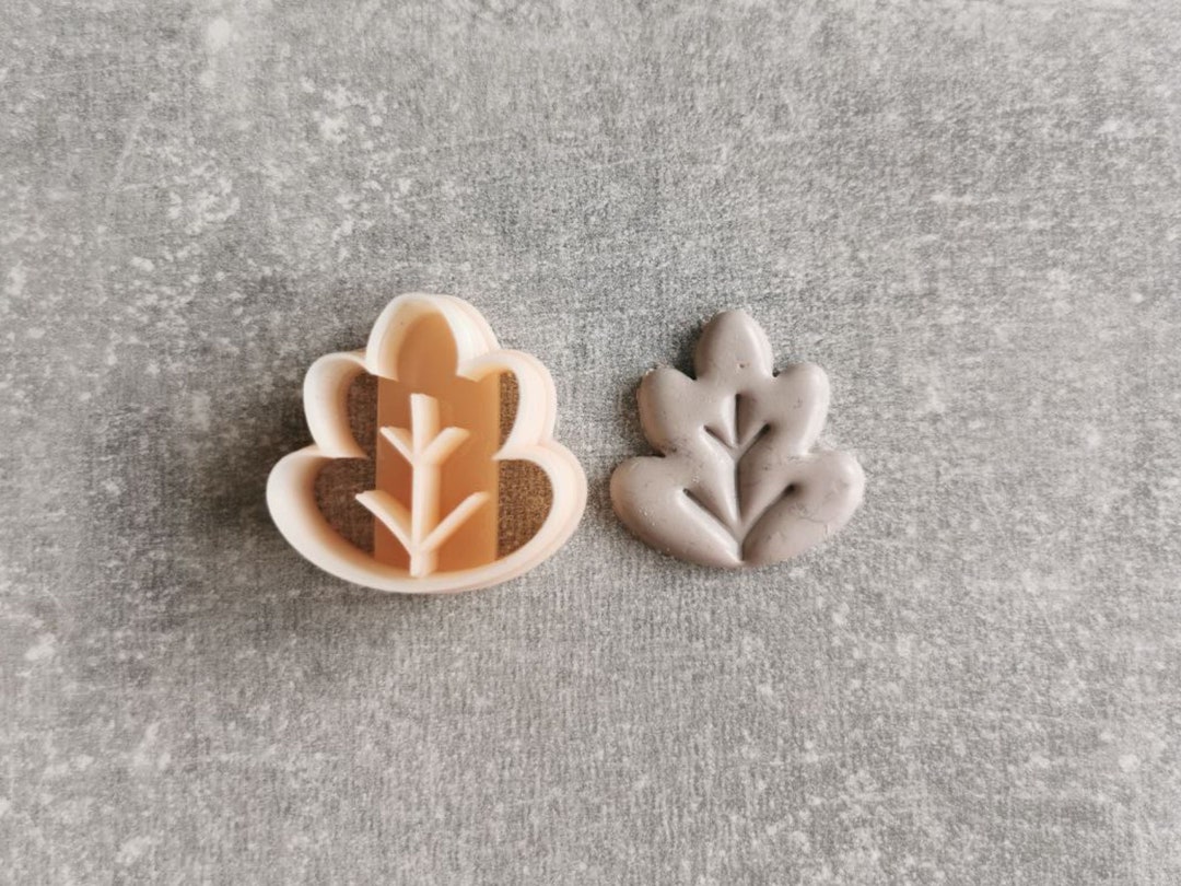 Fall Oak Leaf Clay Cutter, Embossed Autumn Leaf Clay Cutter - Etsy