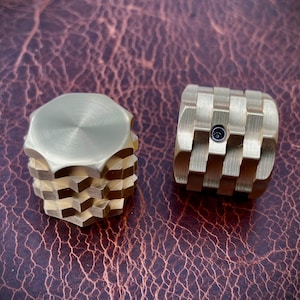 Van Dyke-harms Ultra-grip Brass Speed Guitar Knobs, Heavy Knurl, Custom ...