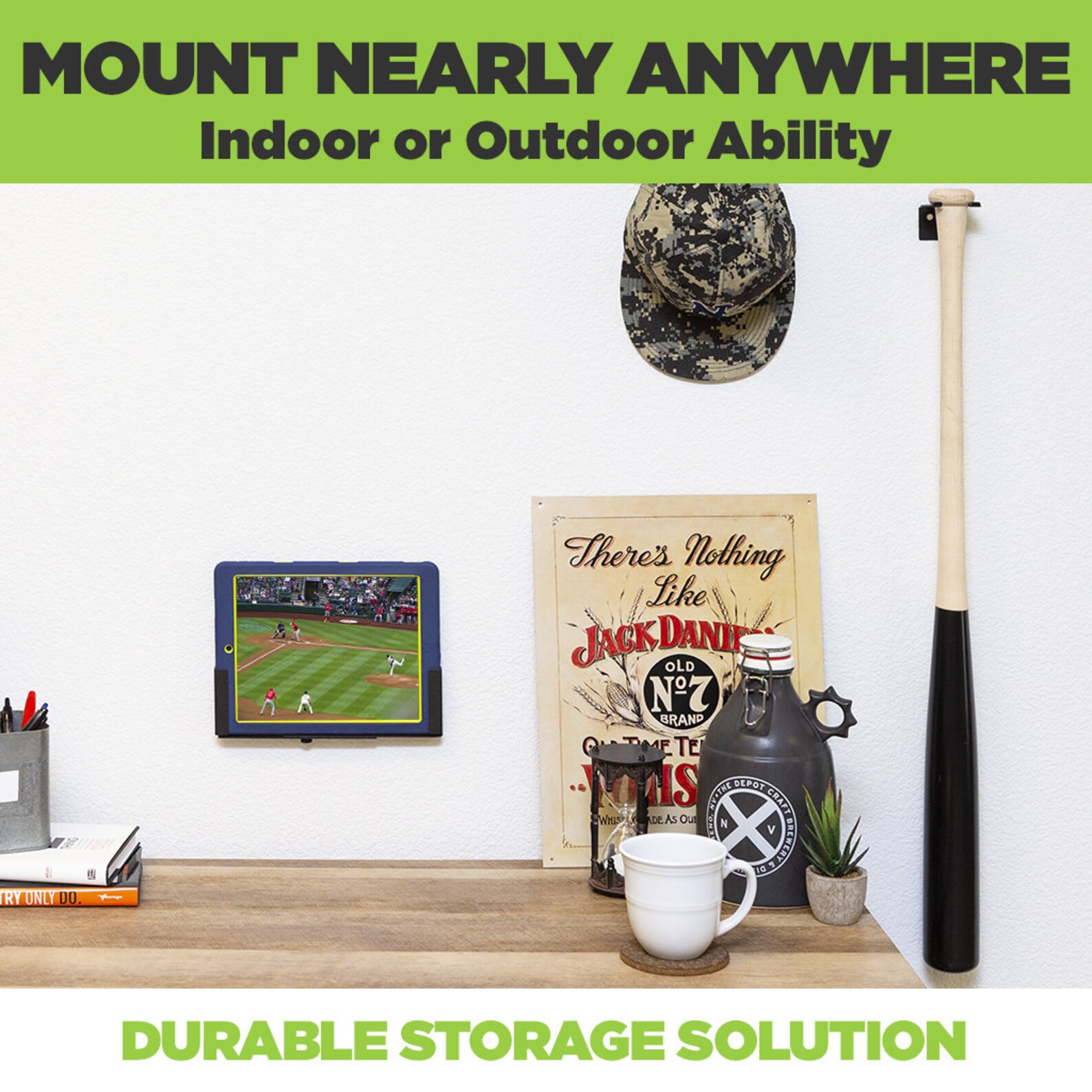 Hideit Vbat Mount Vertical Baseball Bat Mount | Etsy