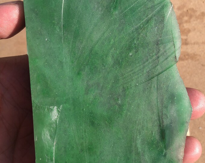 Bright Green Color Healing Protection Jade, Natural Jade Gemstone Rough ...