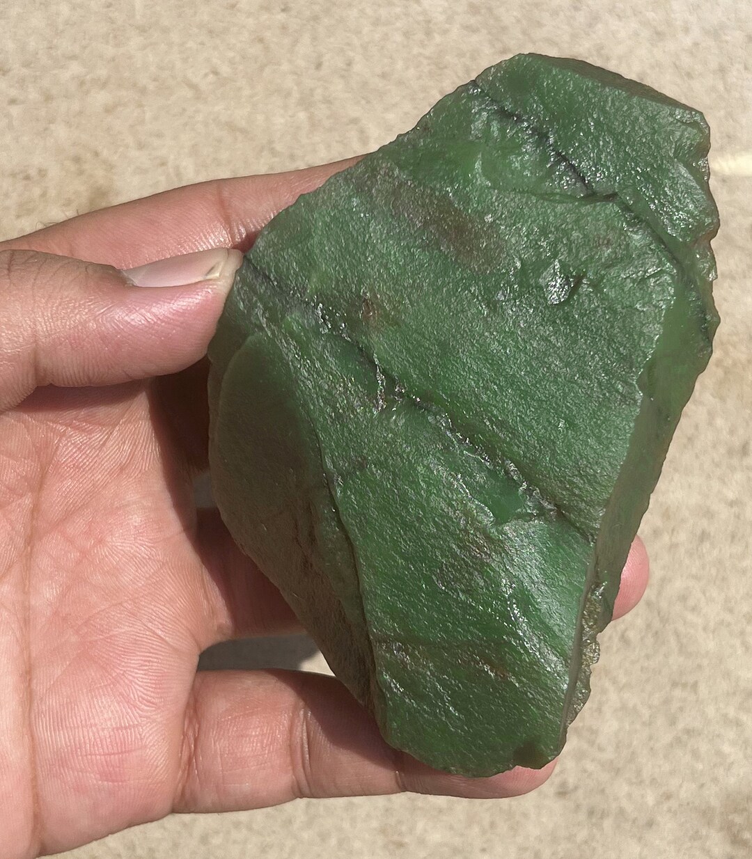 Raw Jade Rough Stone – Natural Jade Gemstone for Jewelry & Collection ...