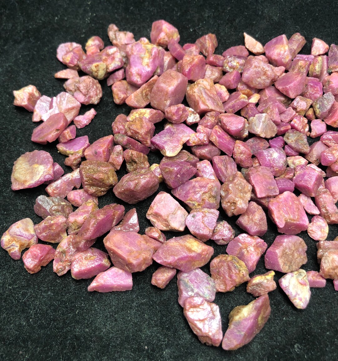 Superb Quality, Natural Red Ruby Gemstone Rough Lot, Healing Ruby ...