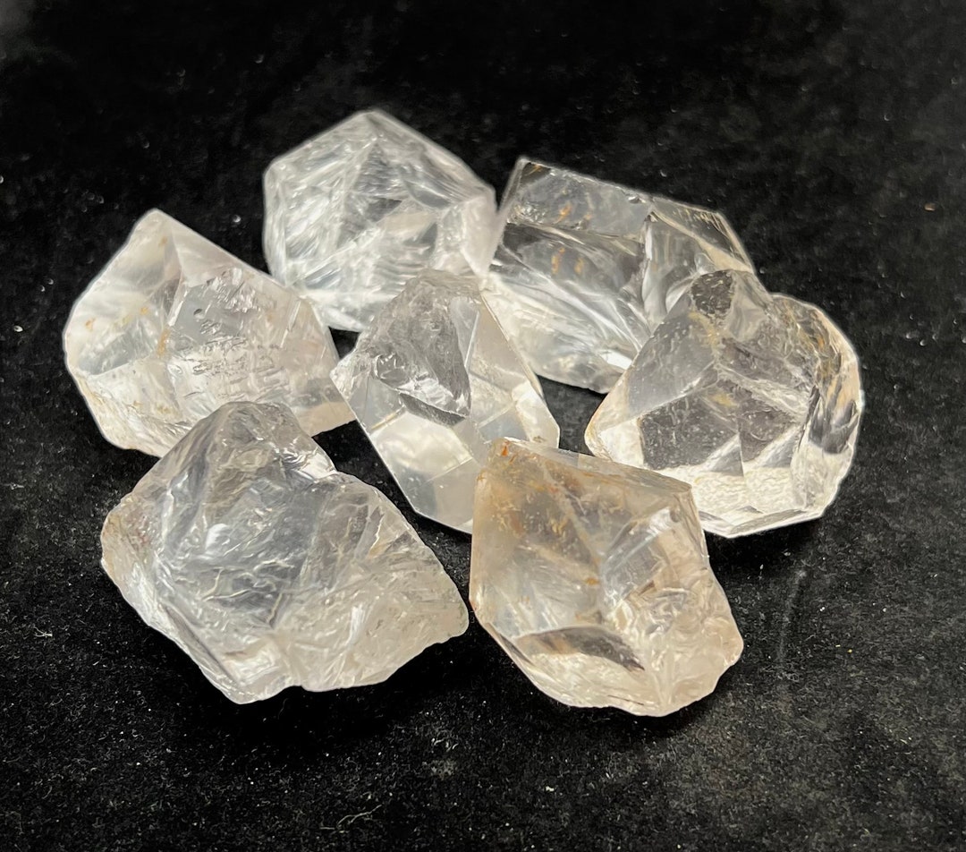 Beautiful 5 Piece, Natural Clear Quartz Gemstone Rough, Eye Clean ...
