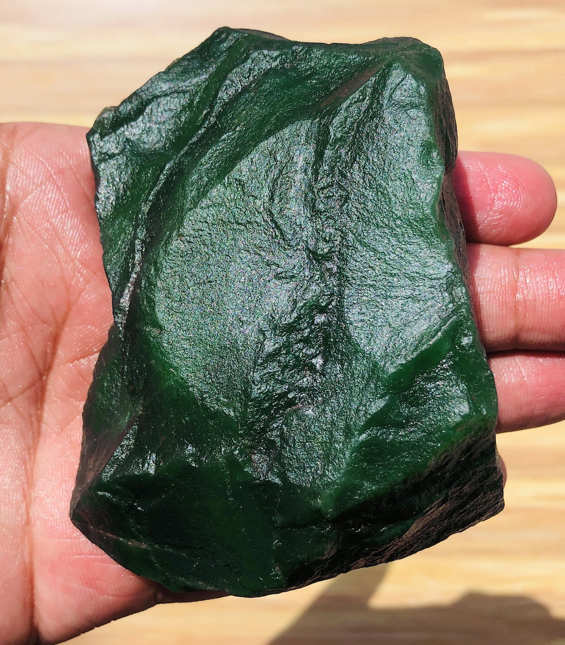 Pure Green Jadeite Rough Gemstone AAA Quality Jade Raw | Etsy