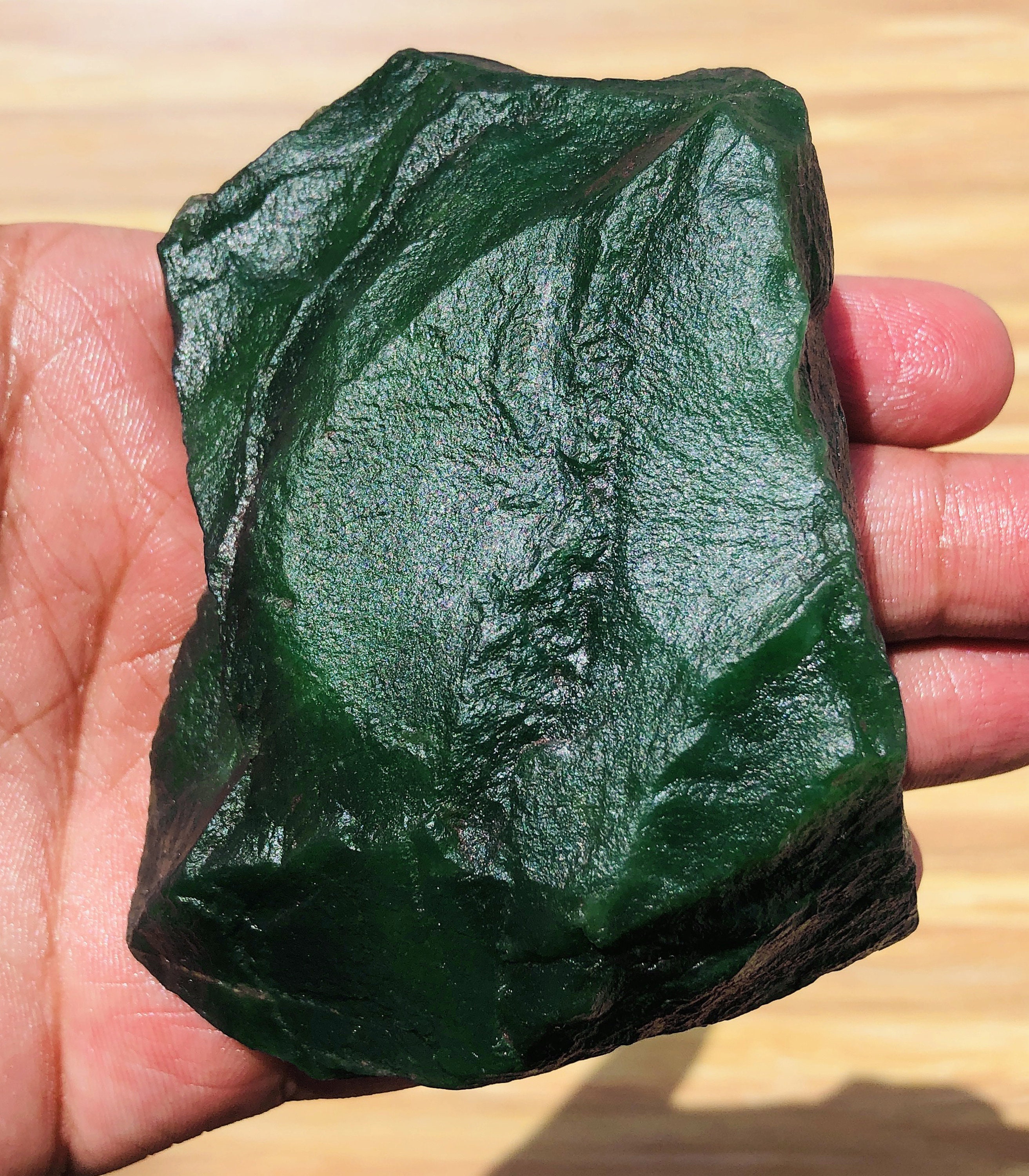 Pure Green Jadeite Rough Gemstone AAA Quality Jade Raw | Etsy