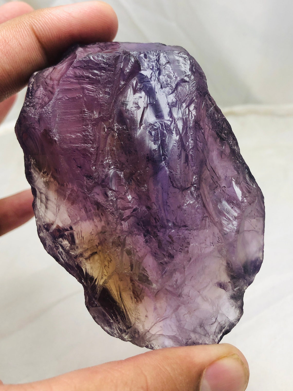 Beautiful Natural Ametrine Gemstone Rough Bi Color Ametrine | Etsy