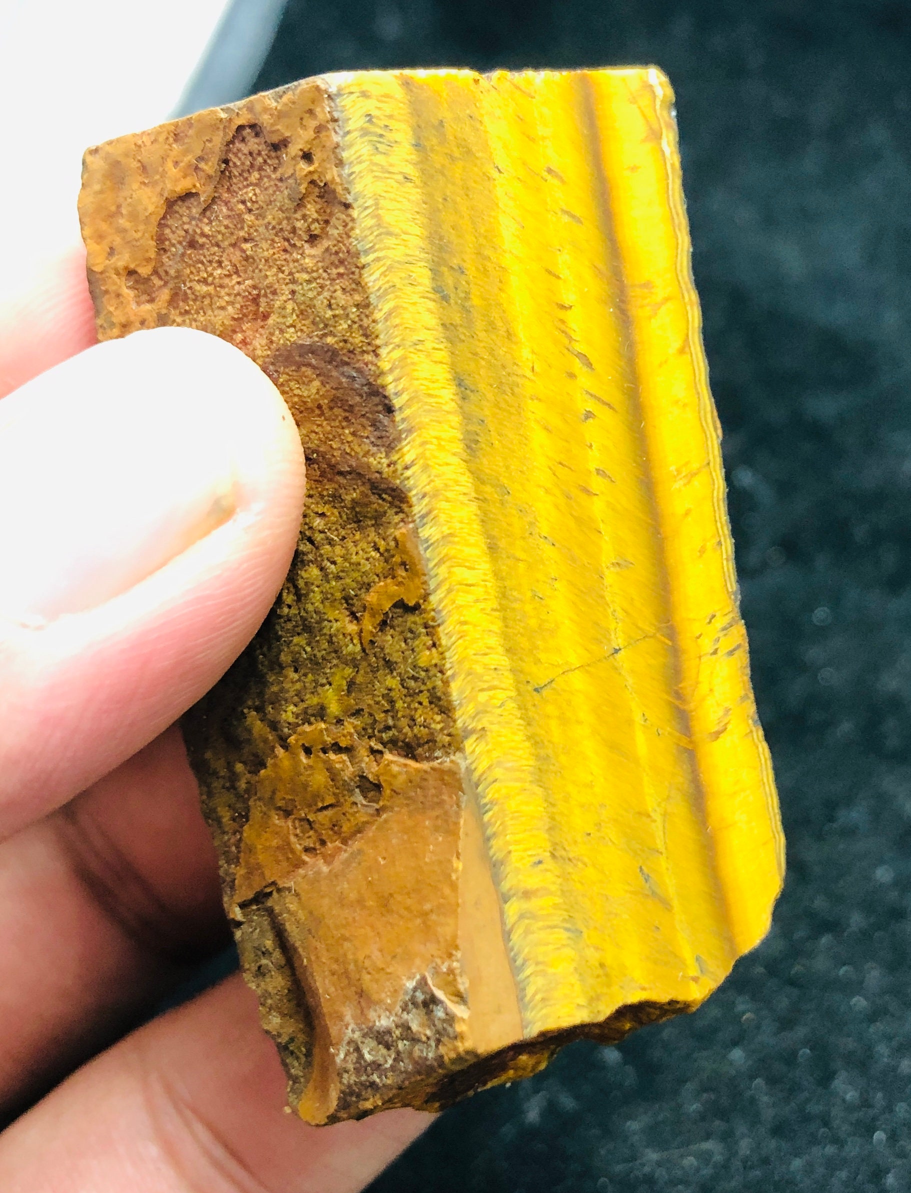 Raw Tigers Eye Chunk Rock Healing Tigers Eye Stone Natural | Etsy