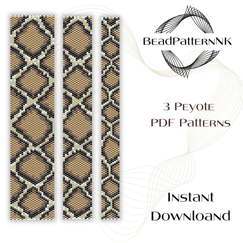 Miyuki Bracelet Patterns Snake Peyote Bracelet Pattern Miyuki Delica ...
