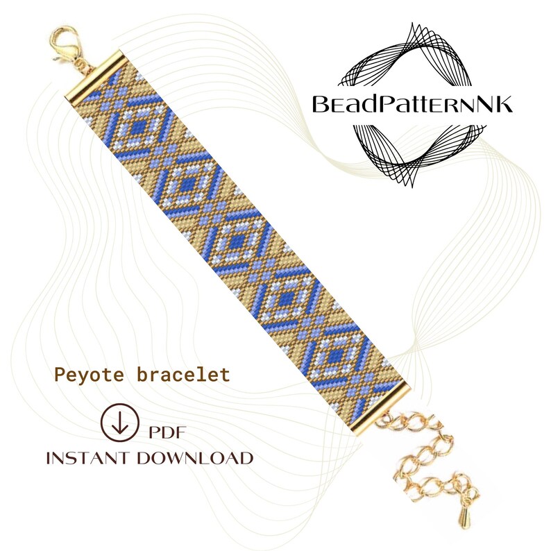 Odd Count Peyote Stitch Bracelet Pattern for Beaded Bracelet Lovers ...